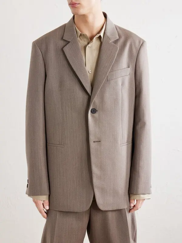 Studio Nicholson Roversi Oversized Wool Suit Jacket