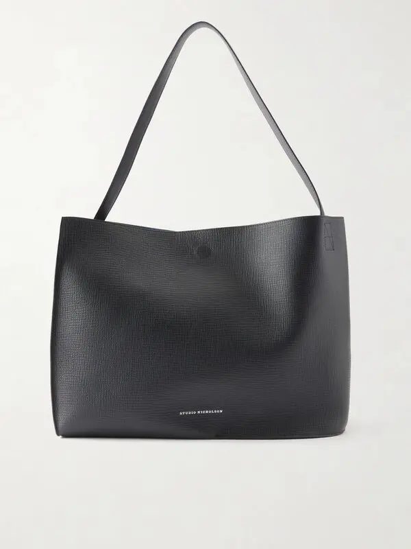 Studio Nicholson Leather Tote - Black