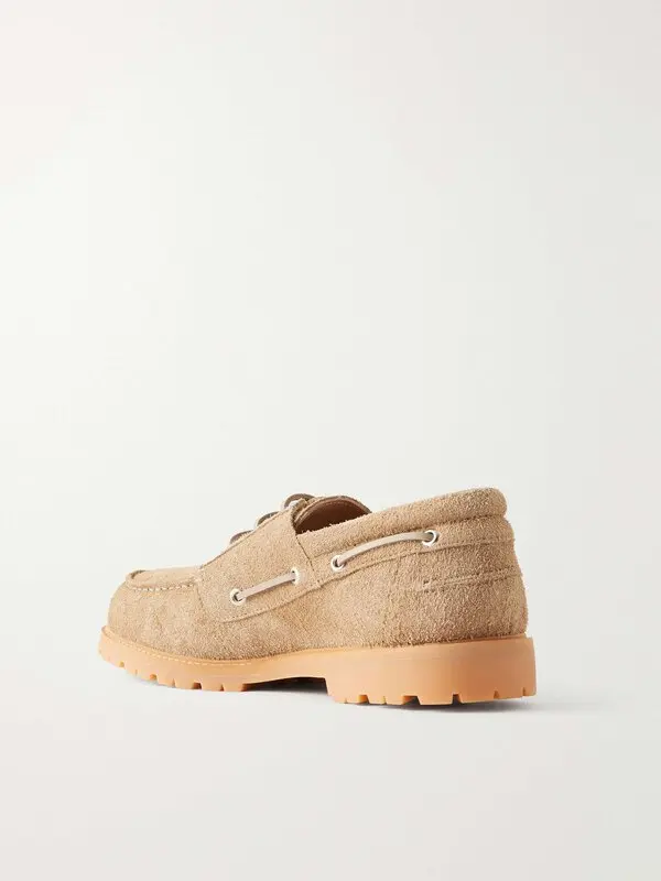 Studio Nicholson Lace-up Boat Suede Shoes
