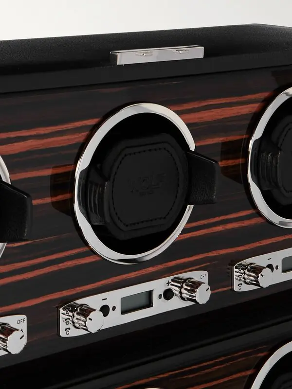 Wolf Roadster Full-grain Vegan Leather Six-piece Watch Winder