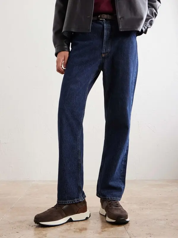 TOD'S Leather-trimmed Suede Sneakers