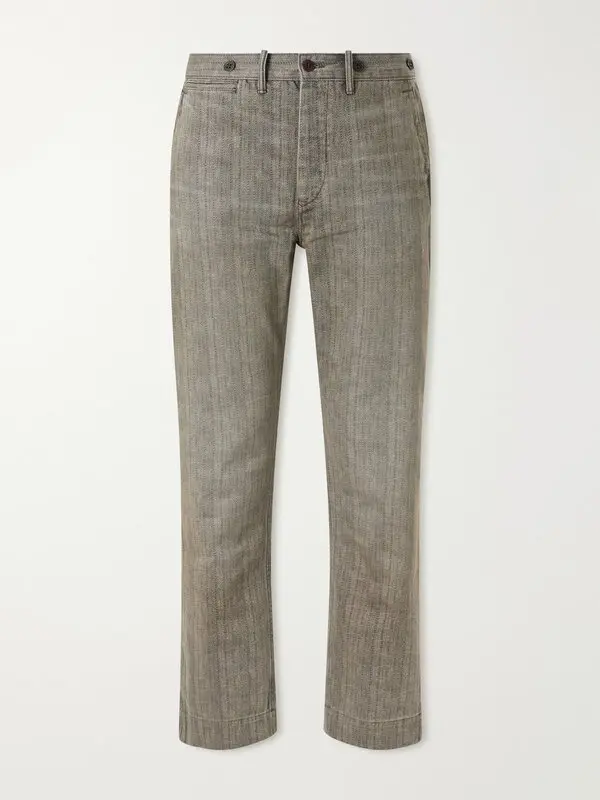Ralph Lauren Stanton Straight-leg Cotton-twill Trousers