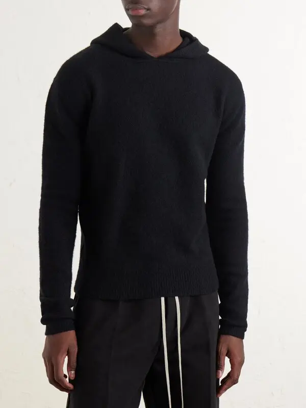 Rick Owens Cashmere-blend Hoodie
