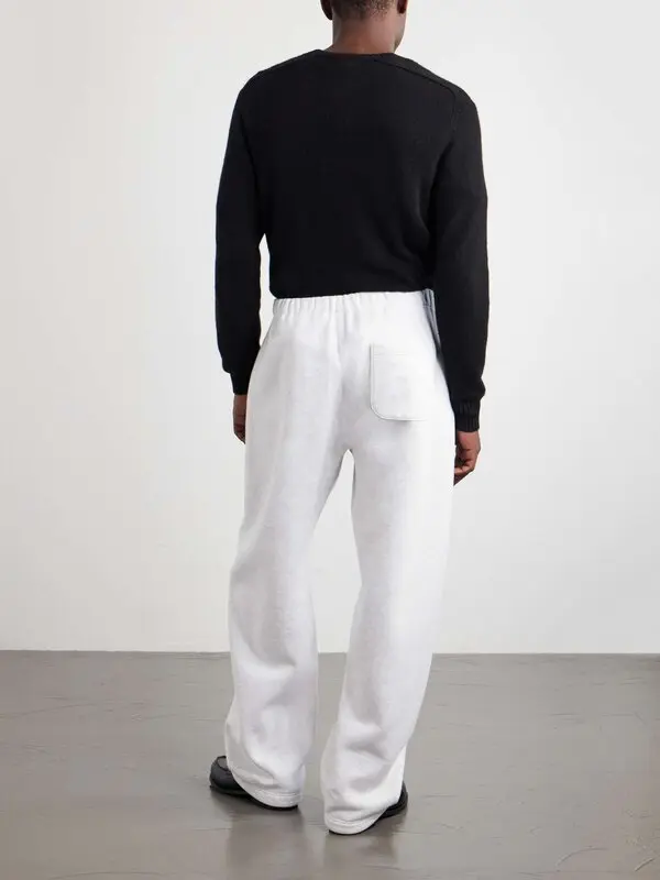 Sacai Straight-leg Cotton-jersey Sweatpants