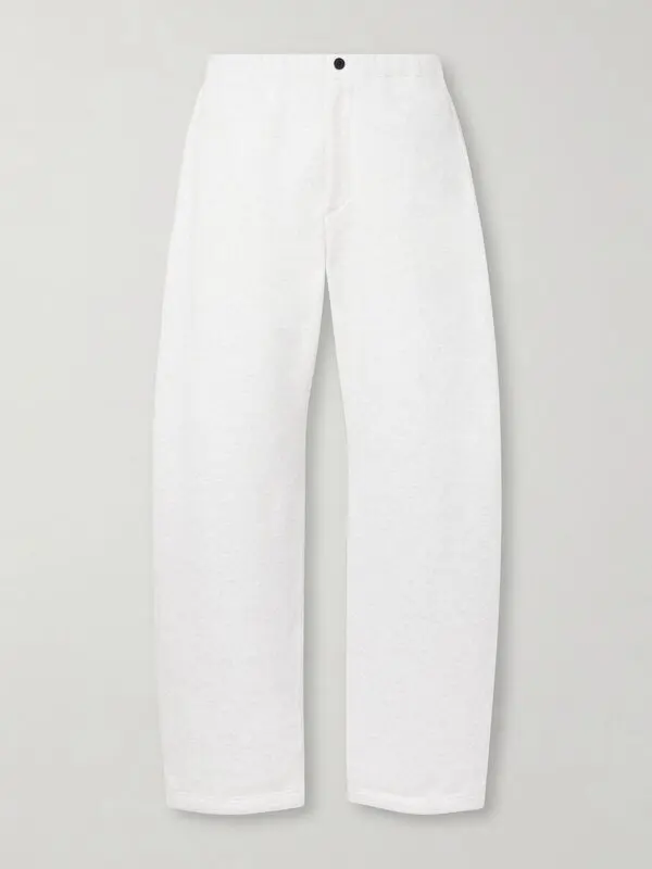 Sacai Straight-leg Cotton-jersey Sweatpants - Gray