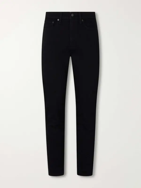 Rag & Bone Fit 2 Authentic Stretch Straight-leg Jeans - Black