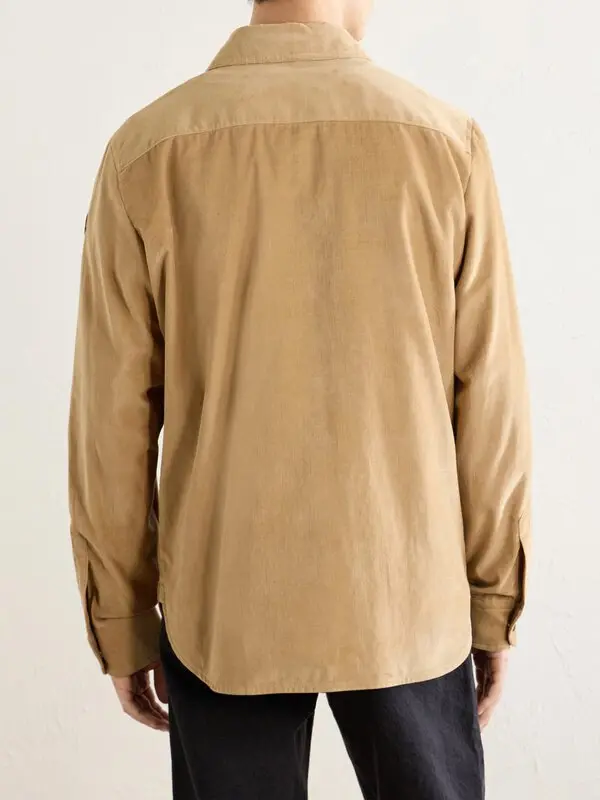 Moncler Cotton-corduroy Shirt - Neutrals
