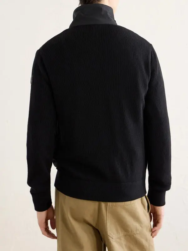Moncler Wool And Cashmere-blend Zip-up Cardigan