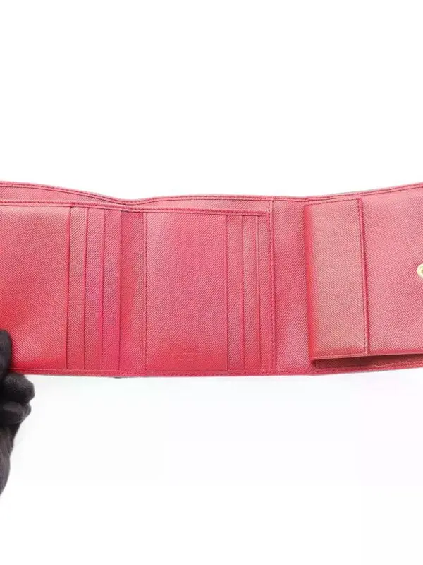 Prada 2010s Saffiano Trifold Wallet