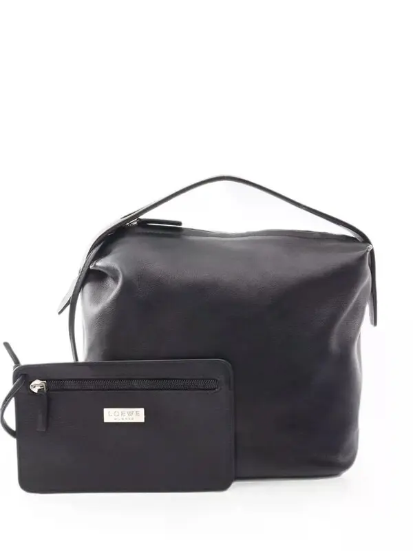 Loewe 2000s Leather Handbag - Black
