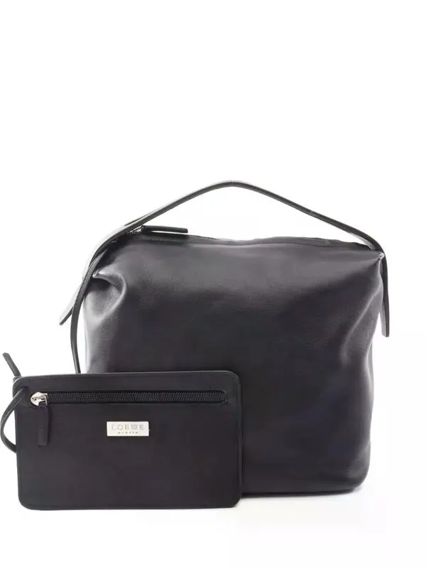 Loewe Leather Top Handle Bag With Detachable Pouch