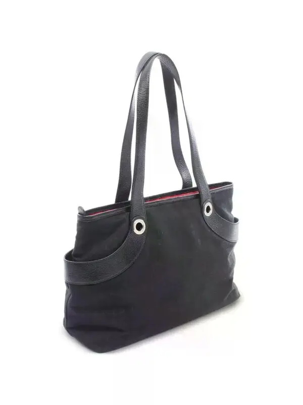 BVLGARI 2010s Logo Mania Canvas Tote Bag