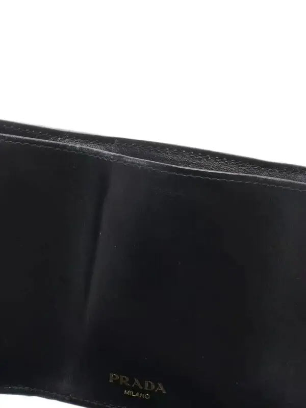 Prada 2010s Vitello Move Trifold Wallet