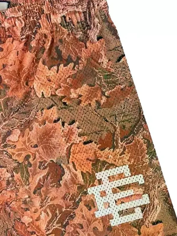 ERIC EMANUEL Leaf-pattern Shorts - Orange