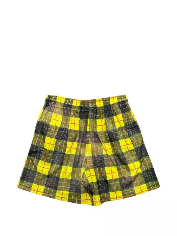ERIC EMANUEL Plaid-pattern Shorts - Yellow