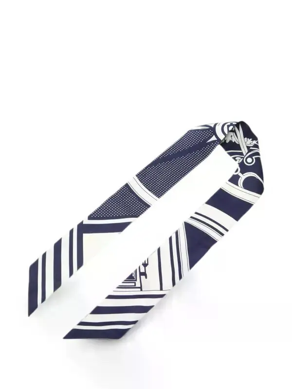 Hermès 2010s Washington's Carriage Twilly Ribbon Scarf
