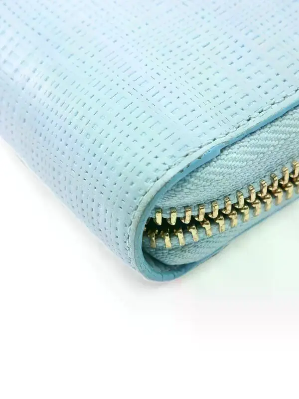 Loewe 2010s Linen Zip-around Wallet