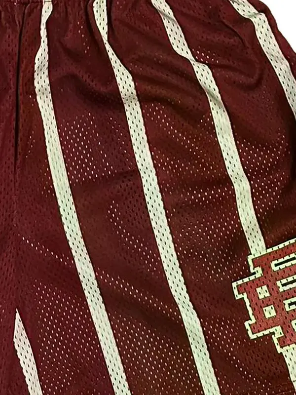 ERIC EMANUEL Striped Mesh Shorts