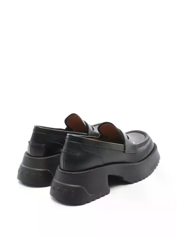 Marni Leather Platform Loafers