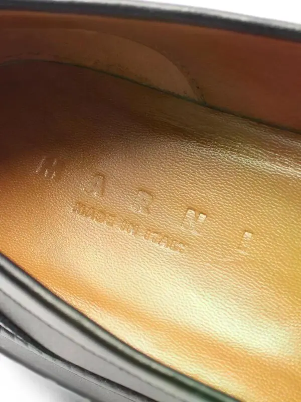 Marni Leather Platform Loafers