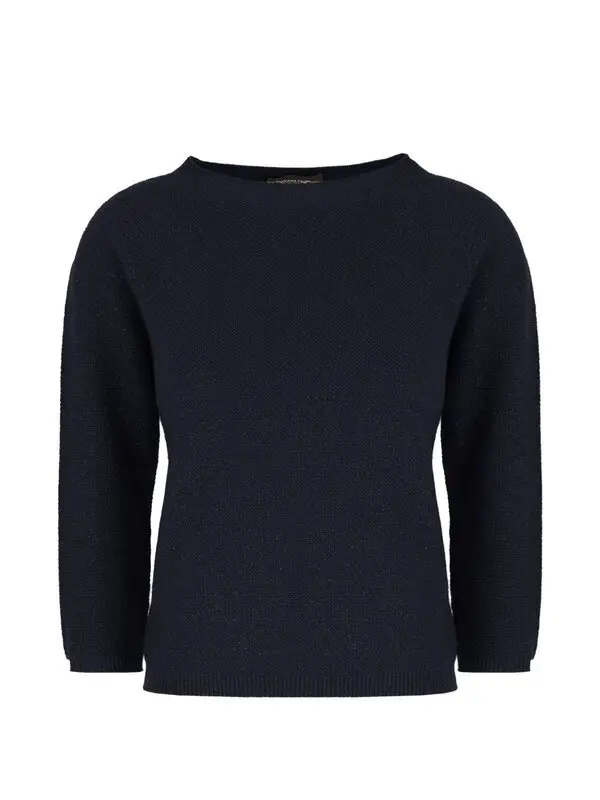 Fabiana Filippi Wool Blend Crewneck Sweater - Blue