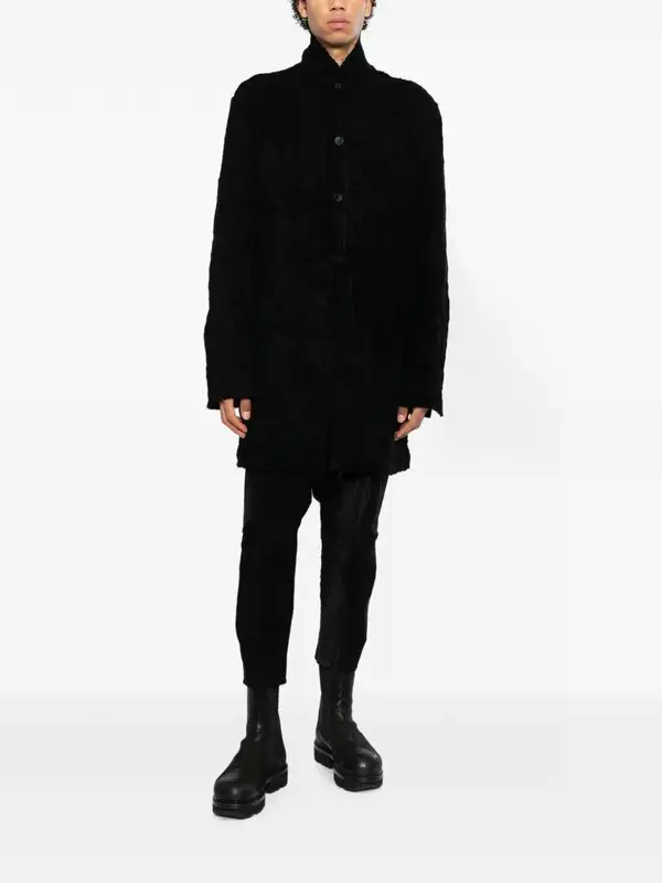D HYGEN Striped Jacquard Panel Cropped Trousers
