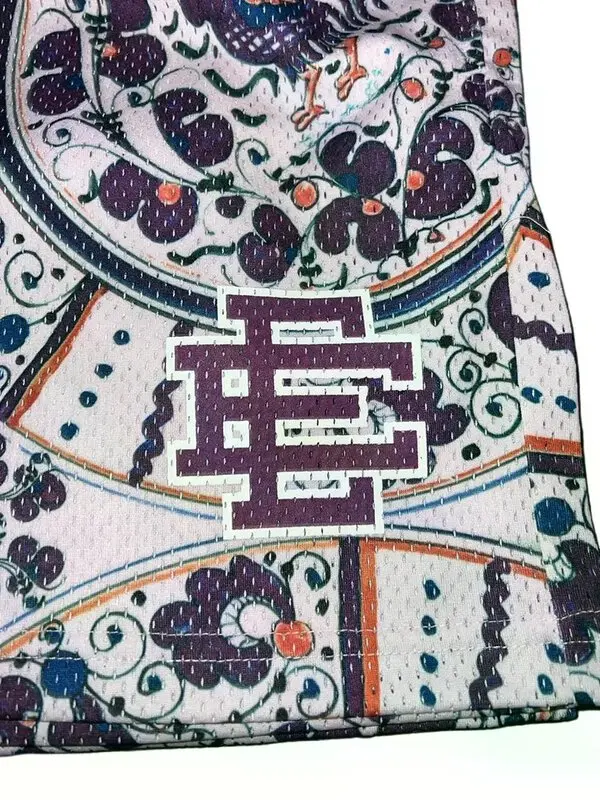 ERIC EMANUEL Rooster-print Track Shorts