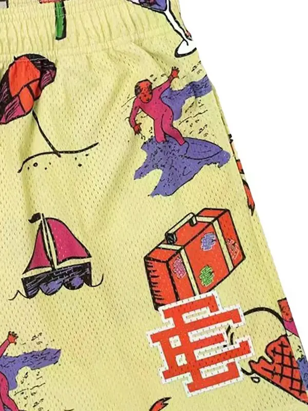 ERIC EMANUEL Logo Printed Shorts