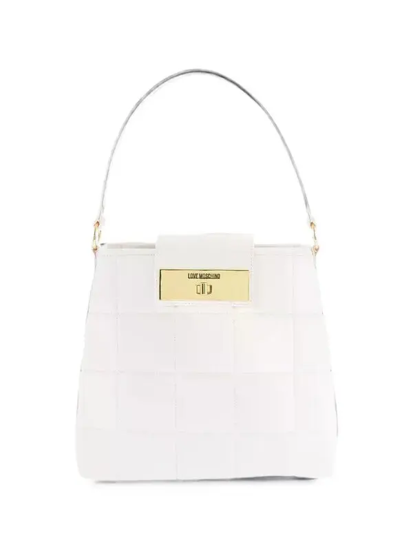 Moschino Quilted Turn-lock Tote Bag