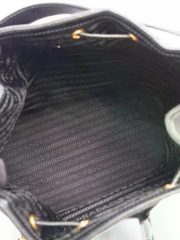 Prada 2010s Bow-detail Two-way Bucket Bag