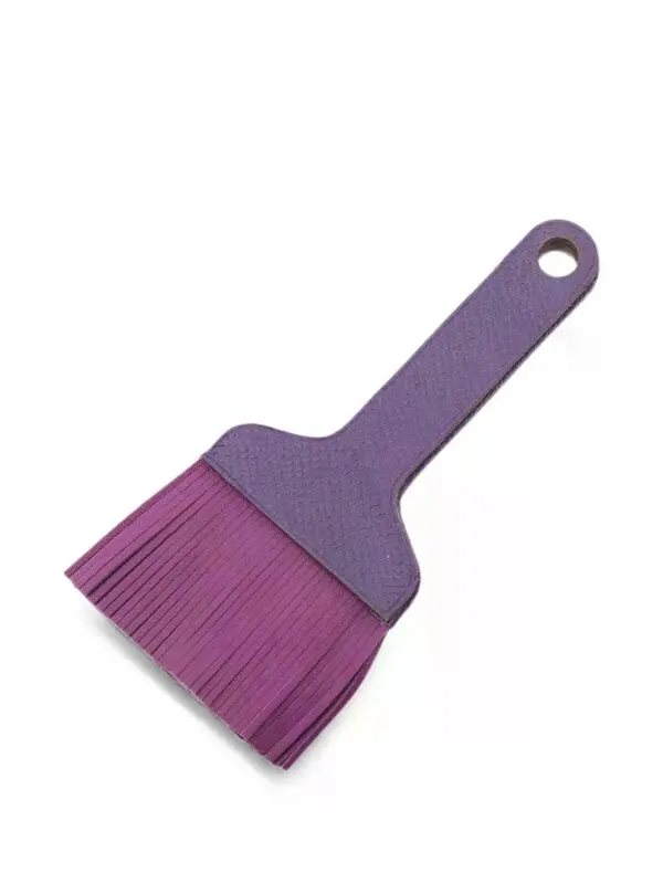 Hermès 2010s Petit H Brosse Leather Pendant - Purple