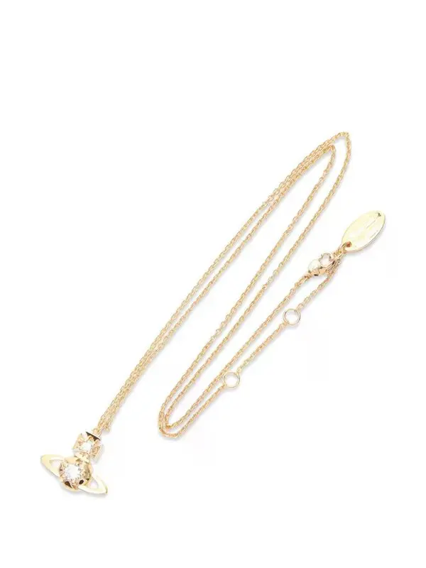 VIVIENNE WESTWOOD Tone Crystal Orb Pendant Necklace