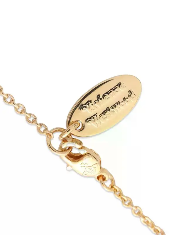 VIVIENNE WESTWOOD Tone Crystal Orb Pendant Necklace