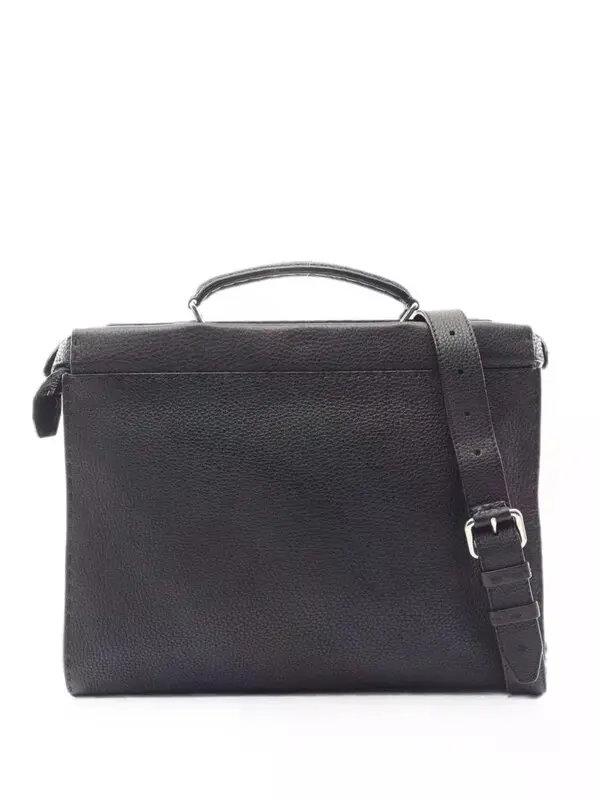 Fendi 2010s Peekaboo Selleria Business Bag - Black