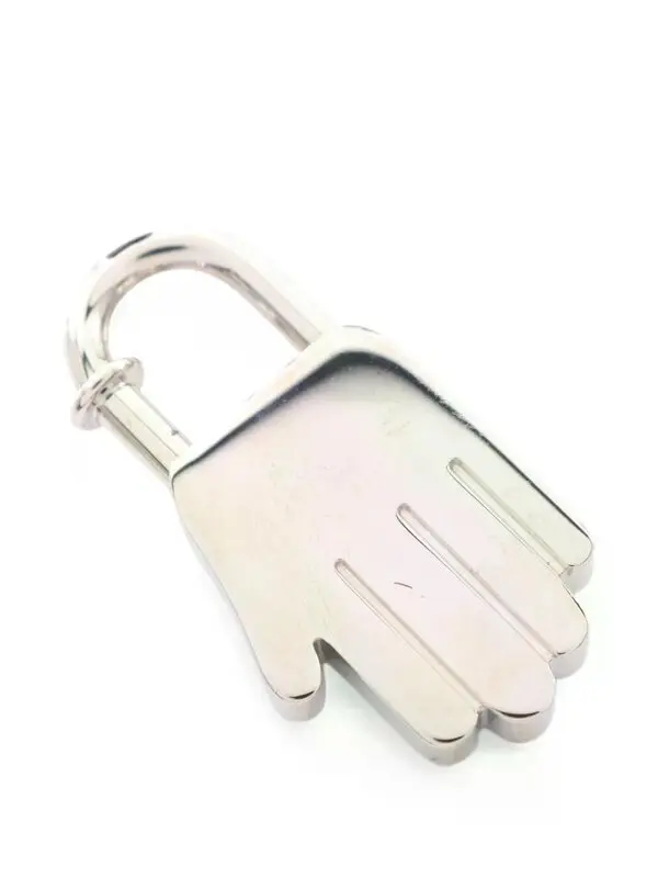 Hermès 2002 Hand Motif Bag Charm - Silver