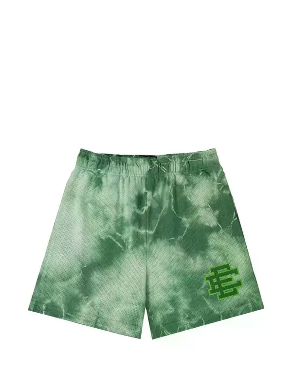 ERIC EMANUEL Logo Tie-dye Shorts - Green