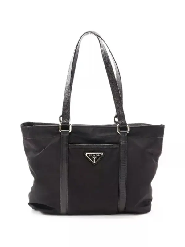 Prada 2010s Logo-detail Tote Bag