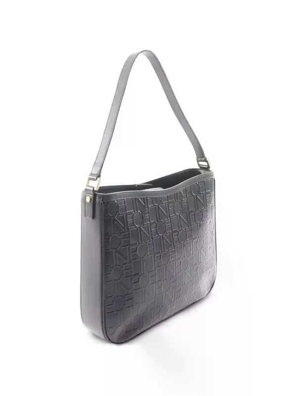 Celine Embossed Logo Shoulder Bag