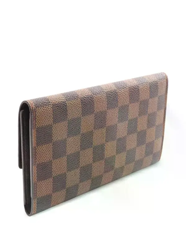 LOUIS VUITTON 2002 Damier Ebene Trifold Wallet