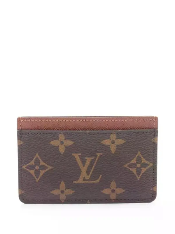 LOUIS VUITTON Monogram Porto Cult Sampur Card Case - Brown