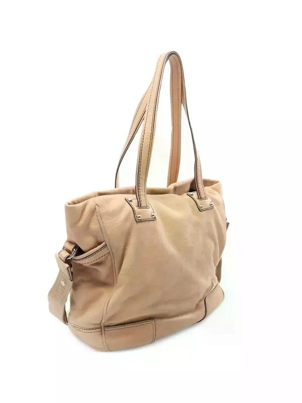 Loewe 2000s Anagram Leather Tote Bag