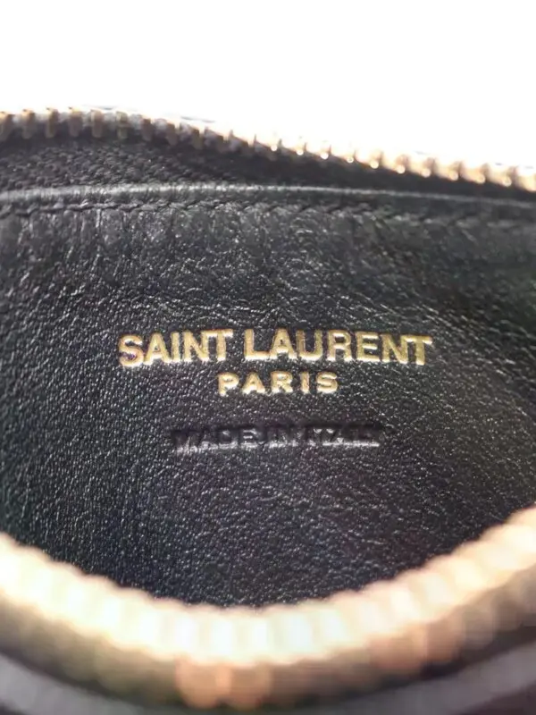Saint Laurent 2010s Fragment Card Case - Black