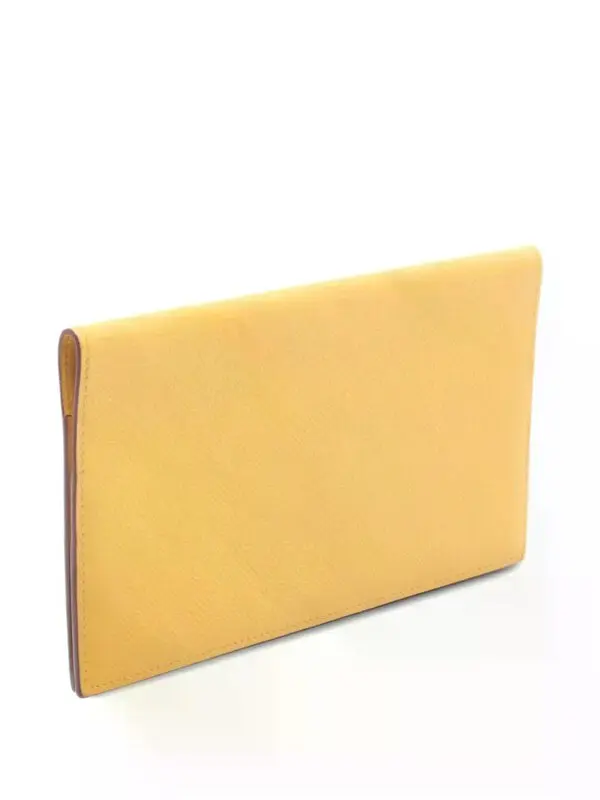 Hermès 2009 Mc2 Fleming Epsom Wallet - Yellow