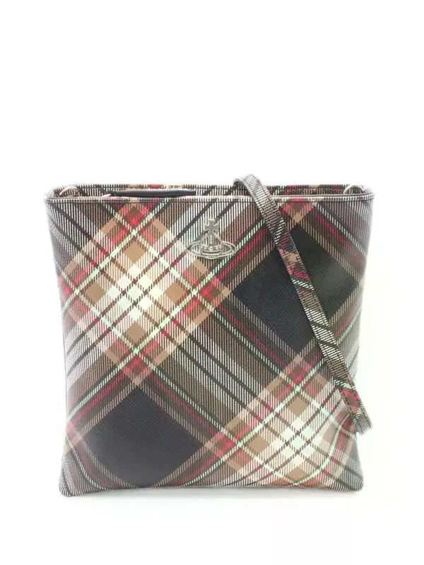 VIVIENNE WESTWOOD 2020s Orb Check Shoulder Bag
