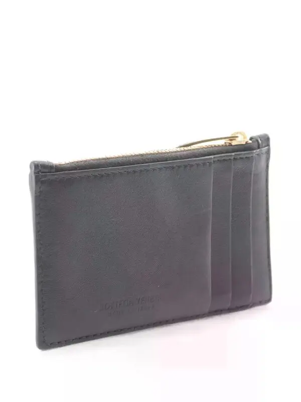 Bottega Veneta 2010s Cassette Card Case Coin Purse - Black