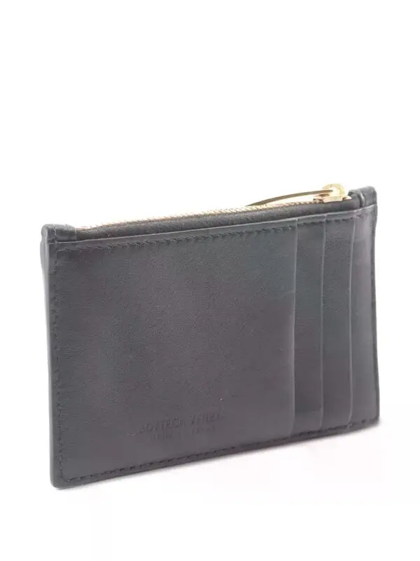 Bottega Veneta 2010s Cassette Card Case Coin Purse - Black