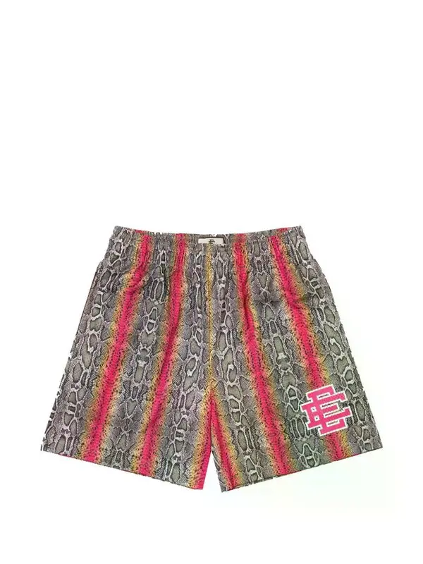 ERIC EMANUEL Snake -pattern Shorts - Grey