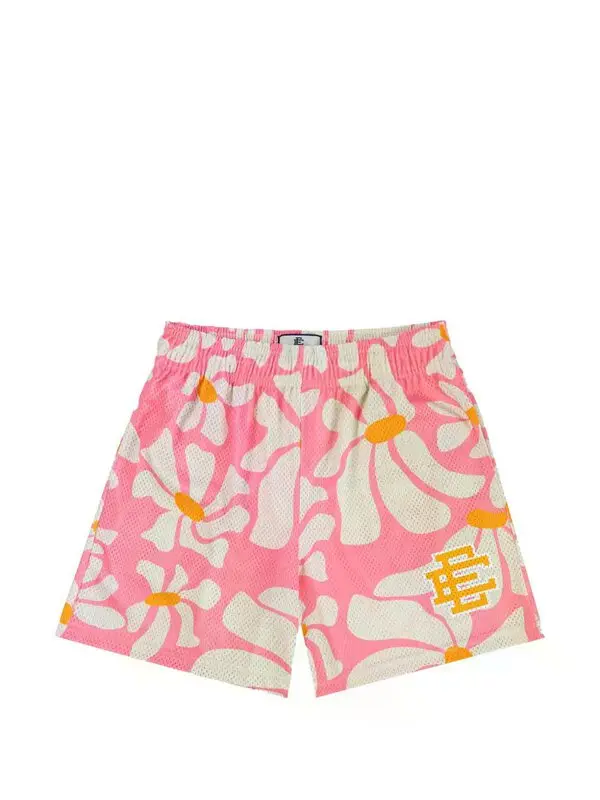 ERIC EMANUEL Floral-print Track Shorts - Pink