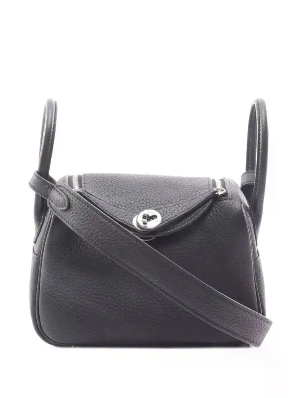Hermès Mini Lindy Two-way Handbag - Black