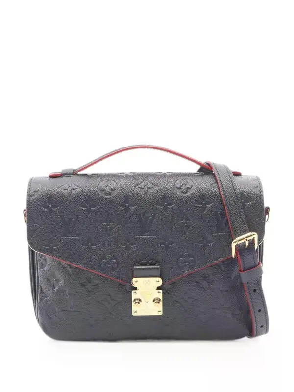 LOUIS VUITTON Pochette Métis Monogram Empreinte Tote Bag - Blue